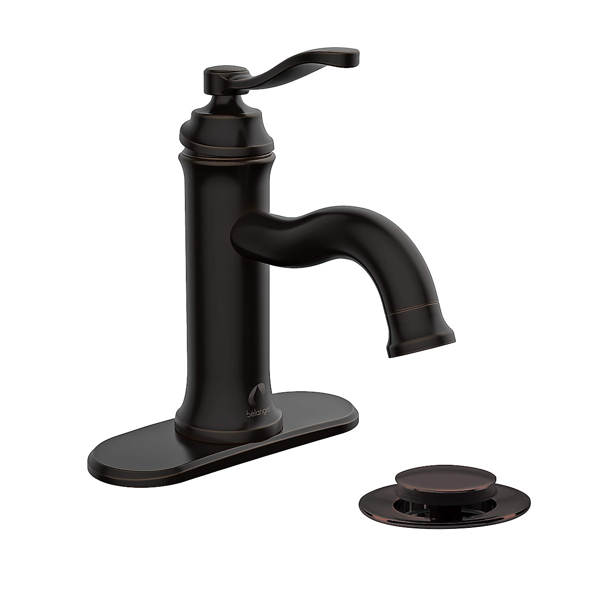 Belanger Single Handle Bathroom Sink Faucet with Drain, Oil Rubbed Bronze