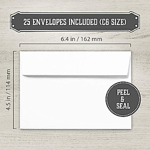 Set of 25 Fill-in Invitations with Envelopes and RSVP Cards - Greenery Gold Invites for All Occasions - Perfect for: Wedding, Bridal Shower, Engagement, Birthday Party, Baby Shower (25 Pack)