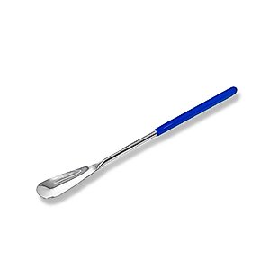 Scientific Labwares Stainless Steel Micro Lab Flat Spoon Spatula Sampler with Vinyl Handle 6″ (15.24 cm)
