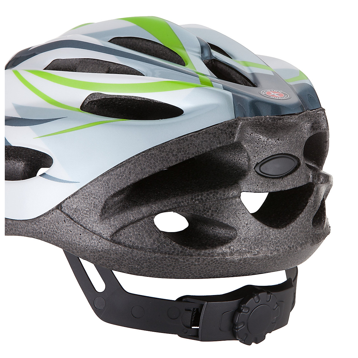 Schwinn Traveler Bike Helmet for Adult Men and Women, Ages 14 and Up with Suggested Fit 52-58 cm, Dial Fit Adjustment, Detachable Visor, Bike and Cycling Accessories, White/Green