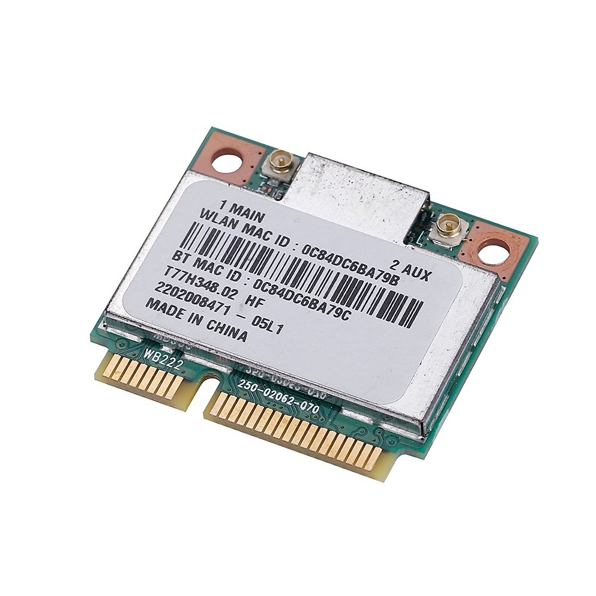 Mini WiFi Card, Dual Band 2.4G/5Ghz AR5B22 Network 300Mbps Bluetooth 4.0 WiFi Mini PCI-E Wireless Card use Network Adapter Network Card