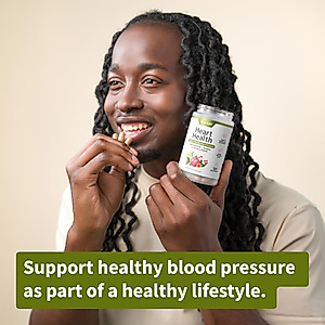 Snap Supplements Heart Health Supplements and Blood Circulation Supplements, 180 Capsules