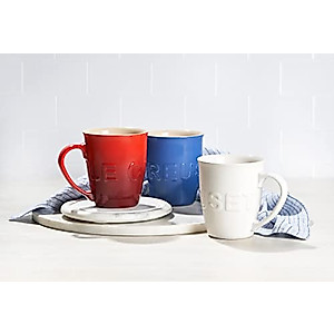 Le Creuset Stoneware 20 oz Extra-Large Logo Coffee Mug, Sea Salt