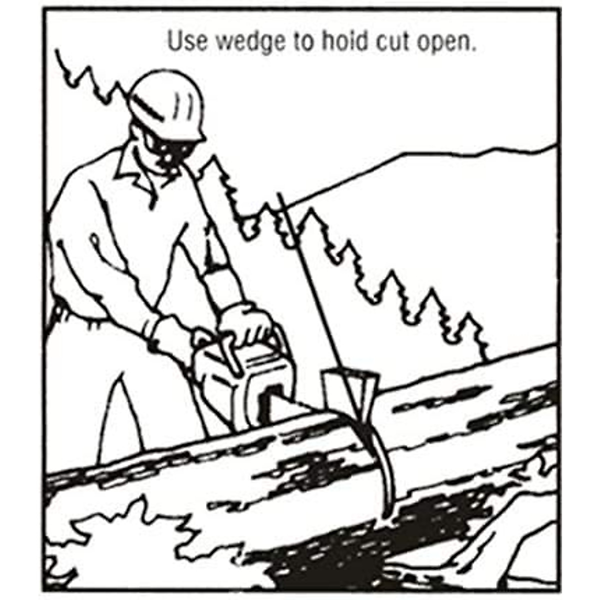 Cold Creek Loggers - Made in USA ! - 5.5 Inch Felling Wedge Chain Saw Logging Supplies Set of 4