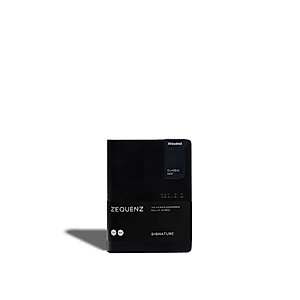 Zequenz Classic 360 Signature Series, Size: A6 Small, Color: Black, Paper: Grid, Soft Cover Notebook, Soft Bound Journal, 4" x 5.5", 200 sheets / 400 pages, Squared, Grid pattern, Graph premium paper