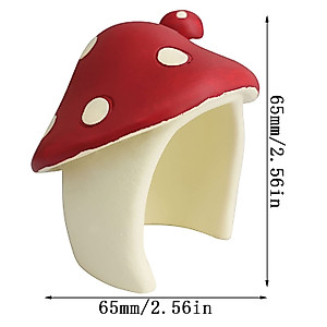 yyangz Miniature Mushroom House Fairy Garden Resin Ornament Micro Landscape Mushroom House Molds Plant Flower Pots Ornament for Tabletop Dollhouse Bonsai Garden Decor