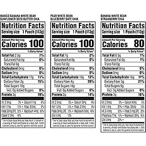 Plum Organics Mighty Protein & Fiber Organic Baby Food Meals [12+ Months] Variety Pack 4 Ounce Pouch (Pack Of 18) Packaging May Vary