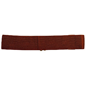 eVogues Plus Size Braided Elastic Stretchy Retro Wide Waist Cinch Belt Brown - One Size Plus