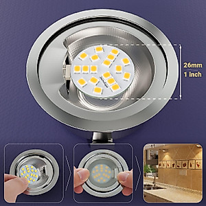 G4 LED Bulb Warm White 3000K 2W - 20 Watt Halogen JC Bulb Replacement G4 Bi Pin Bulb - LED Appliance Bulb Range Hood 20W 12V G4 Base T3 - 12 Volt ac/dc Under Cabinet Puck Light Bulbs - 6 Pack