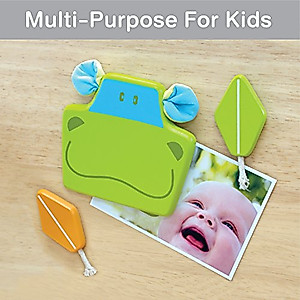 I'm Wood and Fabric Wall Growth Chart, Height Measurement, Scale, Ruler for Kids (Hippo)