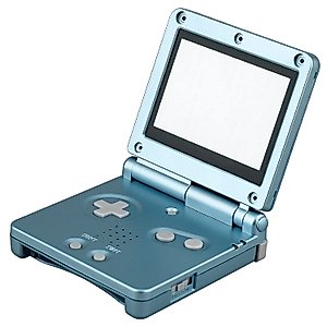 Ostent Full Housing Shell Case Cover Replacement for Nintendo GBA SP Gameboy Advance SP - Color Light Blue
