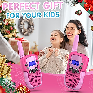 Selieve Toys for 3-12 Year Old Girls Boys, Walkie Talkies for Kids 22 Channels 2 Way Radio Toy with Backlit LCD Flashlight, 3 Miles Range for Outside, Camping, Hiking