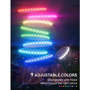 GOFLYING LED Flying Disc, 9 Adjustable Colors, 4 Adjustable Brightness, Rechargeable, 3WORKING Mode, Running RGB Light Mode/Single Color Mode/Competitive Mode - White
