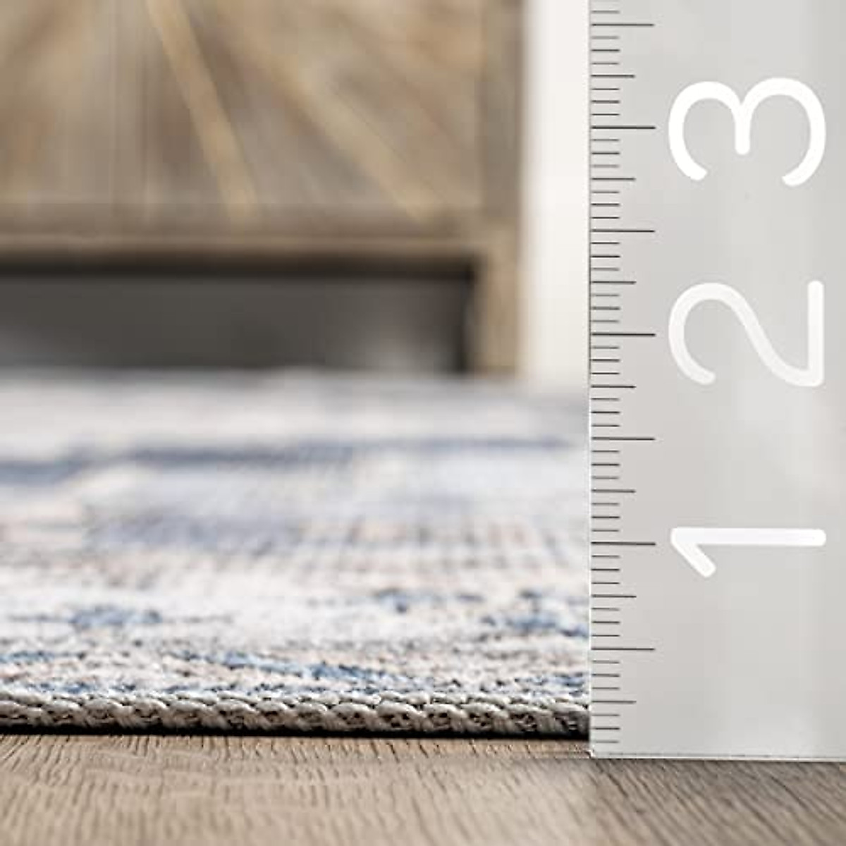 nuLOOM Dania Machine Washable Medallion Accent Rug, 2x3, Navy