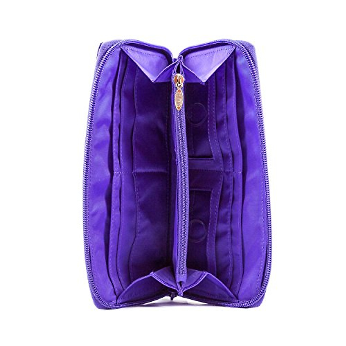 Big Skinny Women's Panther Clutch Slim Wallet, Holds Up to 40 Cards, Purple
