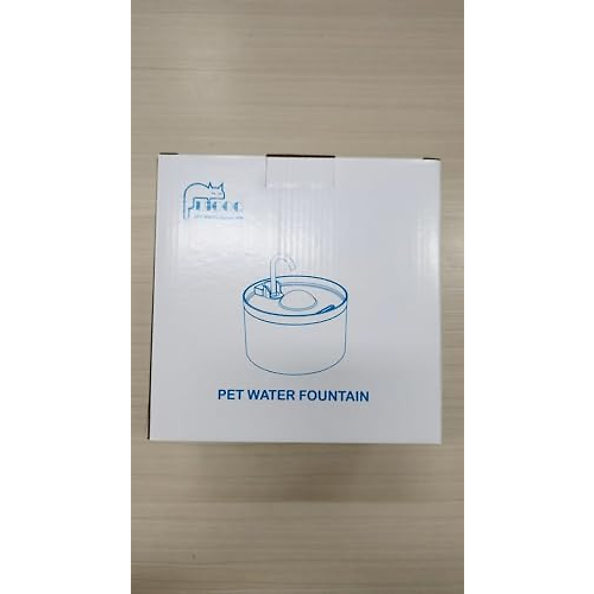 UIOOQ Cat Water Fountain, Pet Waterer Fountain with Ultra Silent Pump, Activated Carbon Filter Keep Water Fresh, 2.2L Capacity, Faucet Design, Anti Sputtering, Suit for All Kinds of Cat