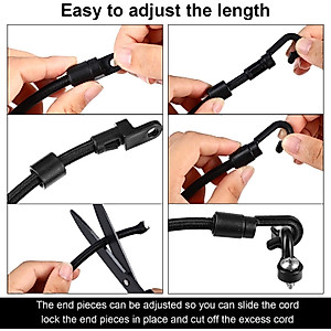 4 Pieces Rod Strap Holder Deck Mount Connector Mount Rod Strap Hold Down for Boat Kayak Boat Fishing(12 Inch)