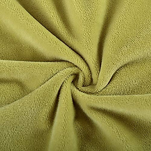 EVOLIVE Soft Micromink, Faux Fur, Faux Suede, Faux Velvet Body Pillow Cover 21"x54" Replacement with Zipper Closure (21"x54" Body Pillow Cover, Lime)