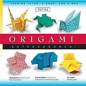 Origami Extravaganza! Folding Paper, a Book, and a Box: Origami Kit Includes Origami Book, 38 Fun Projects and 162 Origami Papers: Great for Both Kids and Adults