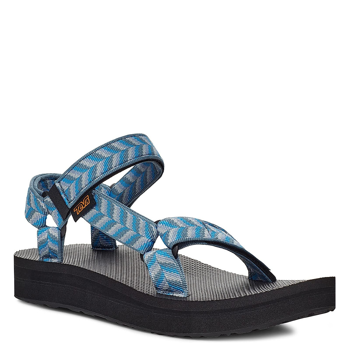 Teva Women's Midform Universal Sandal, Retro Geometric Blue, 9