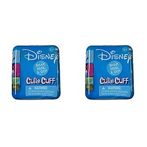 Disney Cutie Cuff Plush Slab Band - Steering Wheel Buddy - (1 of 6 Figures at Random) Collect Them All! ((2) Mystery Capsules)