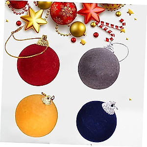 NOLITOY 24 pcs Christmas Balls Christmas Ball Ornaments Christmas Tree Decoration Christmas Decor Felt Christmas Ornament Balls Xmas Tree Hanging Balls Ball Ornaments for Xmas Tree Pendant