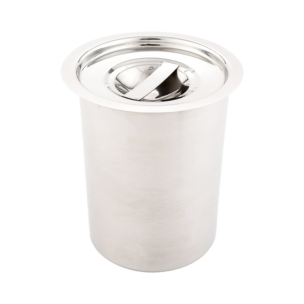 Restaurantware LID ONLY: Met Lux Lid For 2 Quart Bain Marie 1 Stainless Steel Lid For Bain Marie Pot - Built-In Handle Pot Sold Separately