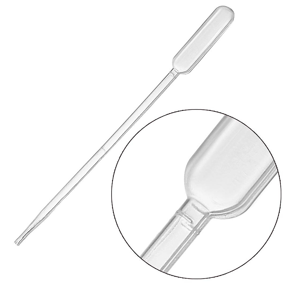 uxcell 30 Pcs Plastic Disposable Pipettes 0.5ml, Clear Transfer Pipettes, 112mm Length, Liquid Dropper for Lab