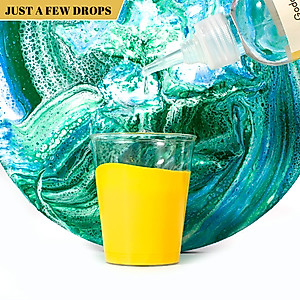 6 Ounces 100% Pure Silicone oil for Acrylic Pouring, Excellent Liquid Silicone for Acrylic Paint Pouring, Ideal Silicone Oil for Dramatic Cell Creation, Professional Silicon Oil Supplies, Non-Toxic & Odorless