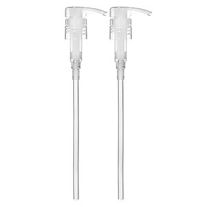 Bar5F Universal Shampoo/Conditioner Dispenser Pump for 1 Liter (33.8 Oz) Bottles - Natural Clear, Pack of 2