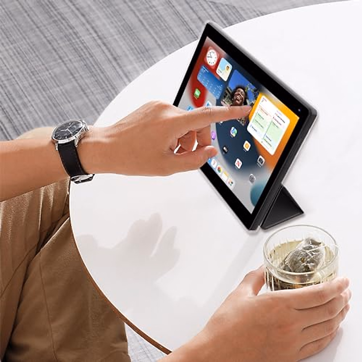 Aheadthink 2 in 1 Tablet, Tablet 10-inch HD Touch Screen, Tablet with Keyboard, 64 + 512gb Expansion, BT, WiFi, Dual Camera, 6000 mah Battery Life Long. (Black5)