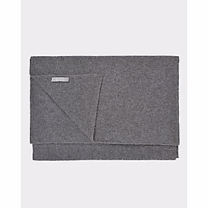 Style Republic Women’s Knitted Scarf, 100% Pure Cashmere, Beautiful European Design (Grey)