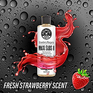 Chemical Guys CWS_1011 Maxi-Suds II Foaming Car Wash Soap (For Foam Cannons, Foam Guns or Bucket Washes) For Cars, Trucks, Motorcycles, RVs & More, 128 oz (1 Gallon), Strawberry Scent