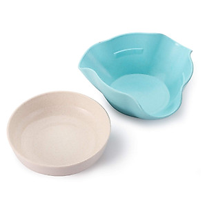 Cedilis 4 Pack Pistachio Bowl, Double Peanut Bowl with Seeds Shell Storage, Wheat Straw Snack Serving Dish for Sunflower Seeds, Edamame, Nuts Fruits