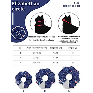 SUSWIM Cute,Soft Cat Recovery Collar,Adjustable Pet Cat Cone Collar,Pet Neck Donut Protective Recovery Cone for Cat-Comfortable Lightweight Elizabethan Collar for Kitten Prevent from Lick Wound