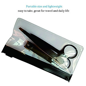 3Pcs Nail Clippers Set, Stainless Steel Fingernail and Toenail Clipper Cutters, Professional Nail Clippers Cutter for Men,Women,Kids. Slanted Tip Tweezers, Eyebrow Scissors, Nail Cutter