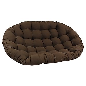 Blazing Needles Twill Double Papasan Cushion, 1 Count (Pack of 1), Aqua Blue