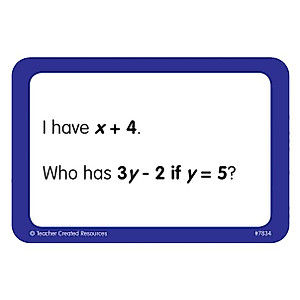 Teacher Created Resources I Have… Who Has…? Math Grades 5-6 (TCR7834)