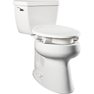 Bemis Assurance 3" Raised Toilet Seat with Clean Shield, Elongated, White