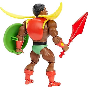 Masters of the Universe Origins Toy, Sun-Man 5.5-in Action Figure Collectible, 16 Movable Joints, Accessories