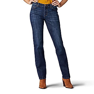 Lee Women's Relaxed Fit Straight Leg Jean, Bewitched, 8 Medium