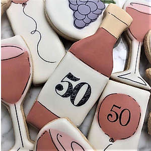 Wine Bottle Cookie Cutter, 5" Made in USA by Ann Clark