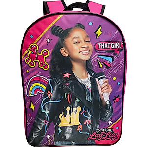 Ruz That Girl Lay Lay 15" School Backpack (Pink-Black)