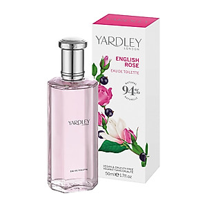 Yardley of London Eau De Toilette Spray for Women, English Rose, 1.7 Ounce