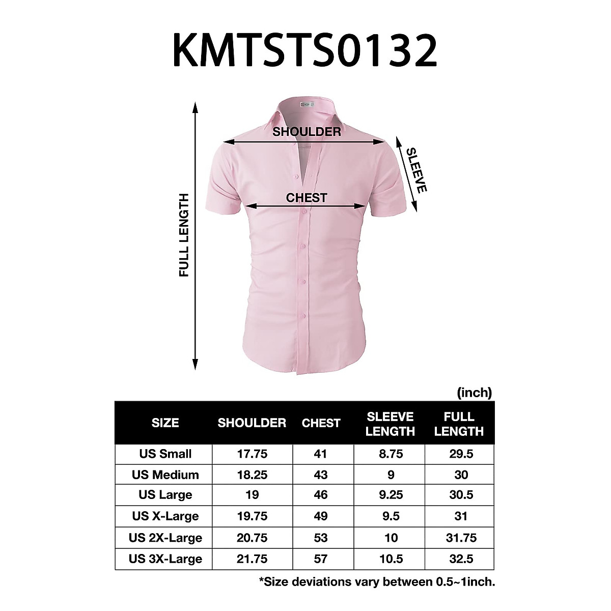 H2H Black Button up Shirt Men Black US L/Asia XL (KMTSTS0132)