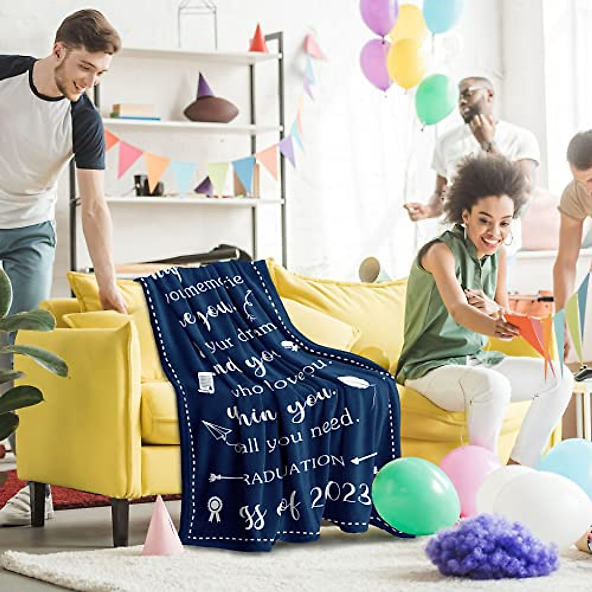 Graduation Gifts - Graduation Gifts for Her 2023 - Graduation Gifts for Him 2023-2023 Graduation Gifts - PHD Graduation Gifts - College/Masters Degree Graduation Gifts for Her - Blanket 60X50in