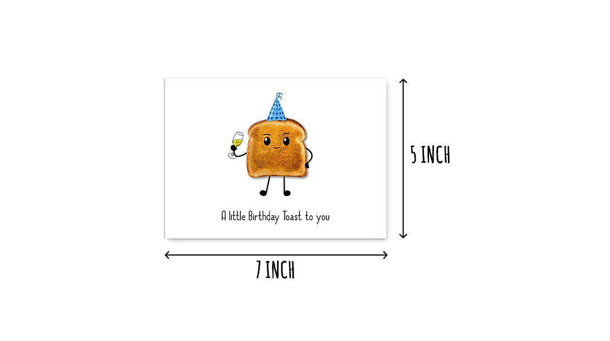 Funny Birthday Toast Card - Perfect for Him or Her