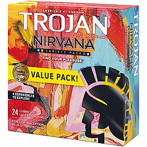 Trojan Nirvana Collection Variety Pack Condoms - 24 count