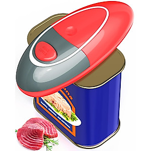 One Touch Electric Can Opener Open Almost Can with Smooth Edge, Electric Can Openers for Kitchen Food-Safe Magnetic Catches Cover, Electric Can Opener for Seniors, Arthritis and Chef
