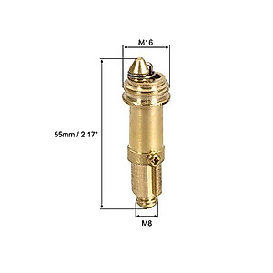 uxcell Pop Up Bolt Basin Bath Sink Drain Waste Click Clack Brass Push Spring Plug 2Pcs